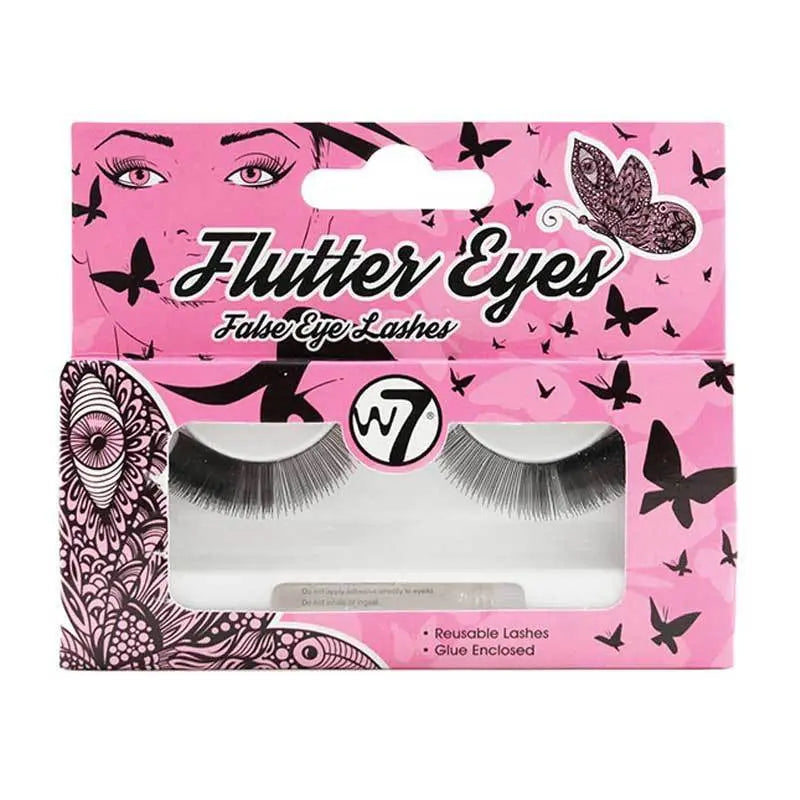 W7 Flutter Eyes False Eye Lashes with Lash Glue - 03 | The Beauty Store