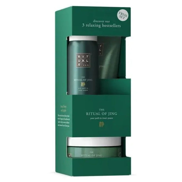 Rituals The Ritual of Jing Set Body Scrub, Body Cream & Foaming Gel ...